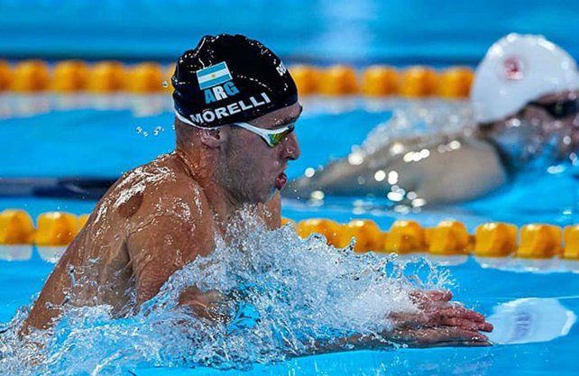 Record Argentino de Gabriel Morelli en 50m. pecho - Natación
